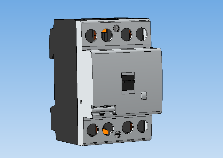 安装接触器ABB EN40_STEP_模型图纸下载 – 懒石网