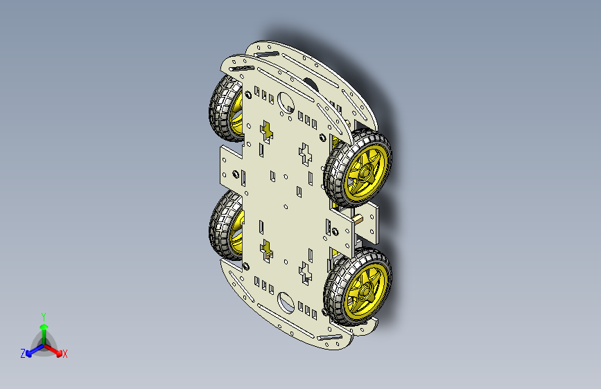Y7011-仿生机械动物 arduino-4wd-buggy-kit STP_STEP_模型图纸下载 – 懒石网