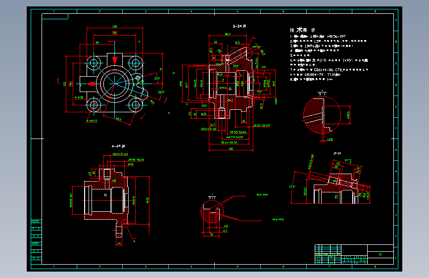S1340-汽车转向器设计_AutoCAD 2000_模型图纸下载 – 懒石网