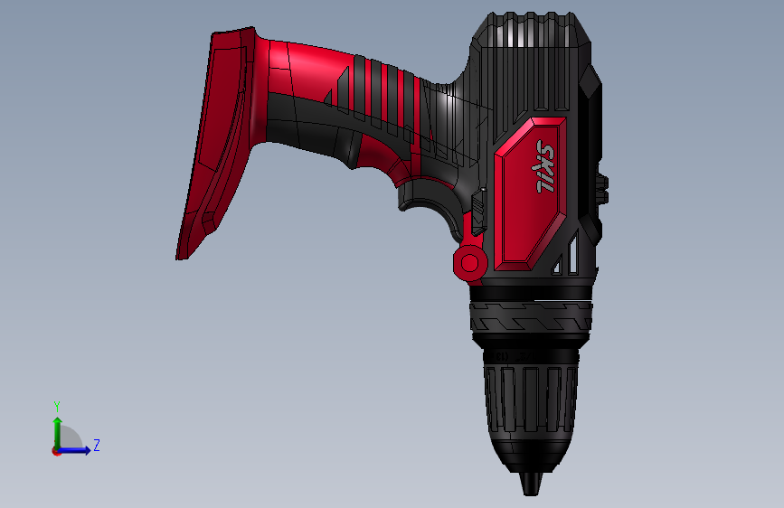 F1337-手电钻设计建模MF_SOLIDWORKS 2017_模型图纸下载 – 懒石网