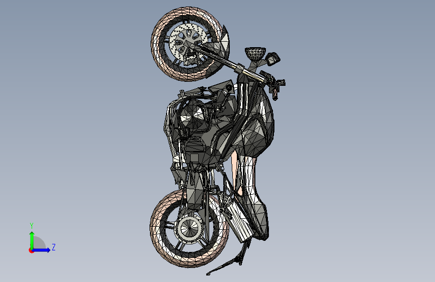 Y6241-摩托车 凯旋 triumph speed triple r 3dm stp_STEP_模型图纸下载 – 懒石网