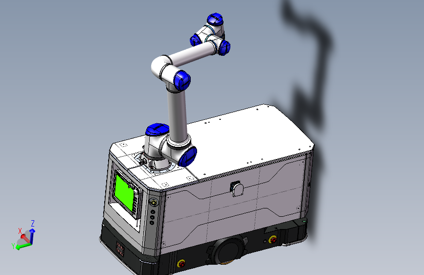 新松X2-GCR10-1300复合机器人_SOLIDWORKS 2016_模型图纸下载 – 懒石网