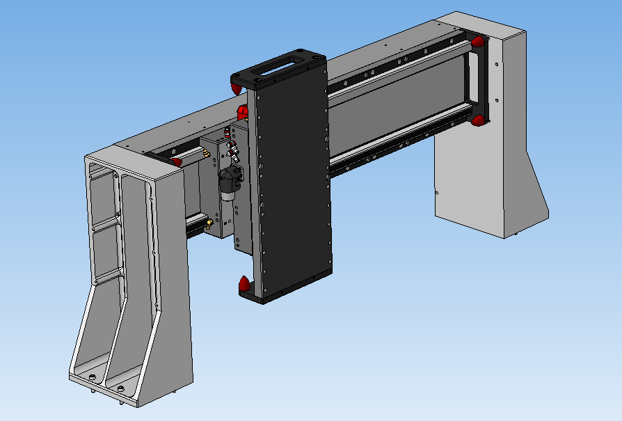 光学装置的线性Y-Z移动机构，行程为500x100毫米OPUS J378C5SSC110_STEP_模型图纸下载 – 懒石网