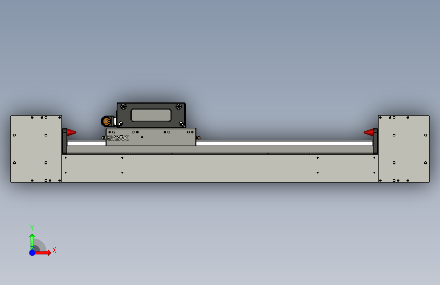 光学装置的线性Y-Z移动机构，行程为500x100毫米OPUS J378C5SSC110_STEP_模型图纸下载 – 懒石网