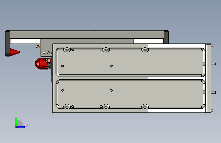 光学装置的线性Y-Z移动机构，行程为500x100毫米OPUS J378C5SSC110_STEP_模型图纸下载 – 懒石网
