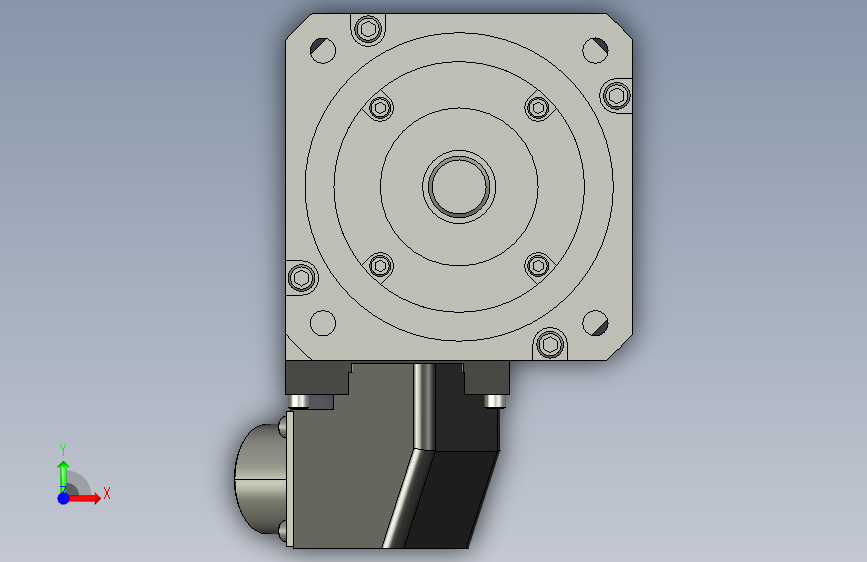 交流伺服电机HF-JP103三菱电机_STEP_模型图纸下载 – 懒石网