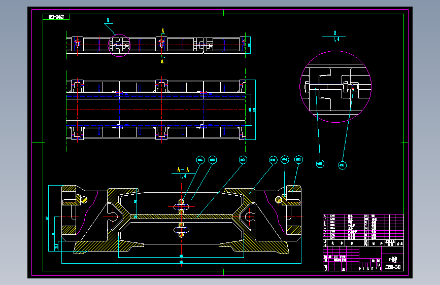 S0310-中单链型刮板输送机设计(cad+说明书)_AutoCAD 2000_模型图纸下载 – 懒石网