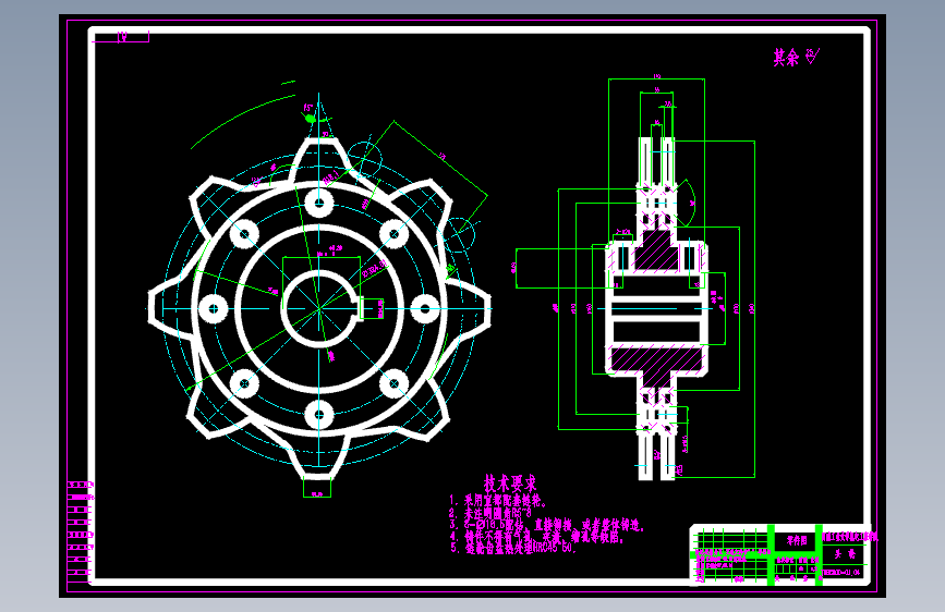 S1791-输送机-TGSS－50型水平刮板输送机－ 机头段设计(cad+说明书)_AutoCAD 2000_模型图纸下载 – 懒石网