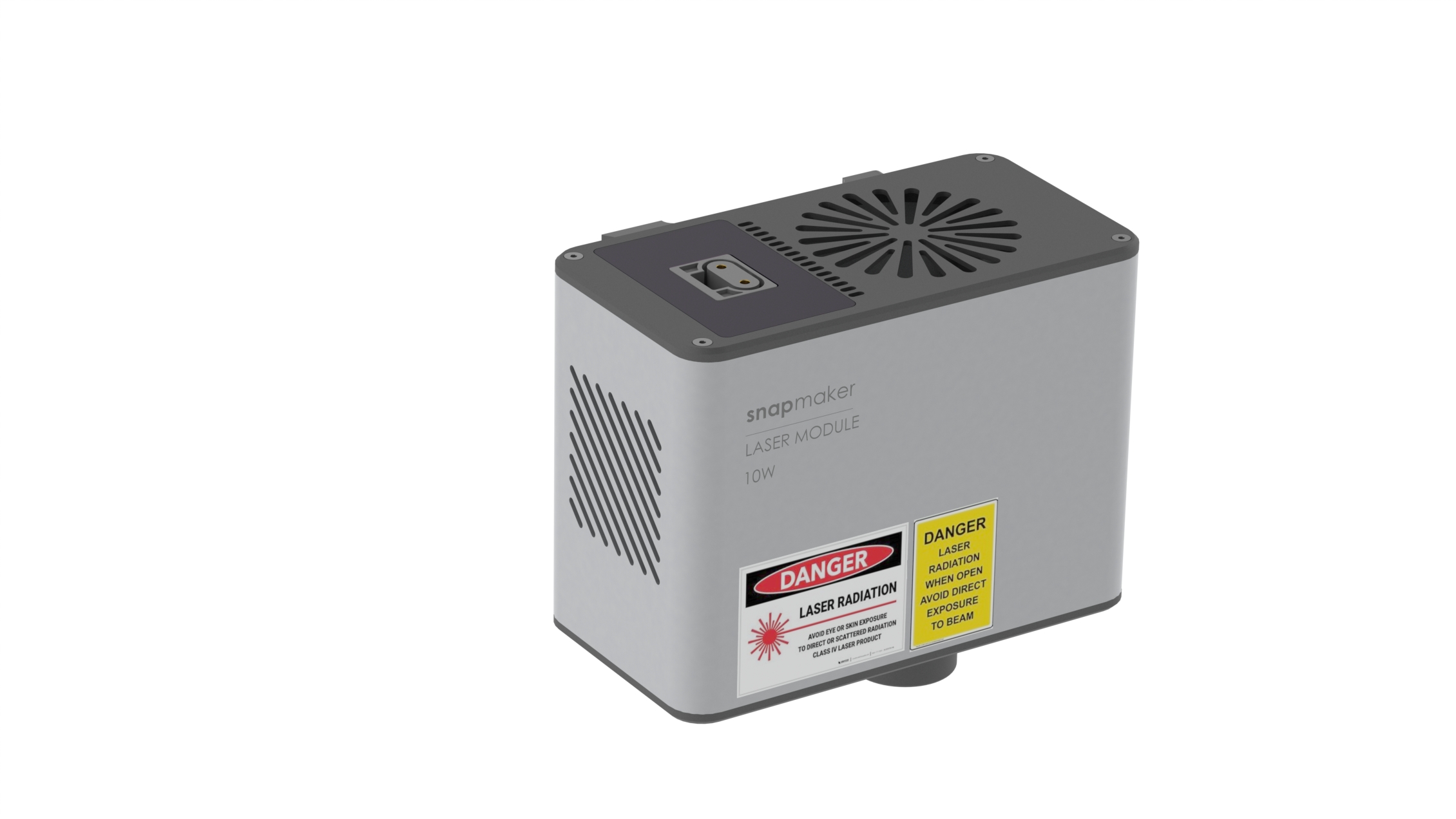 10W激光器模块_STEP _模型图纸下载 – 懒石网