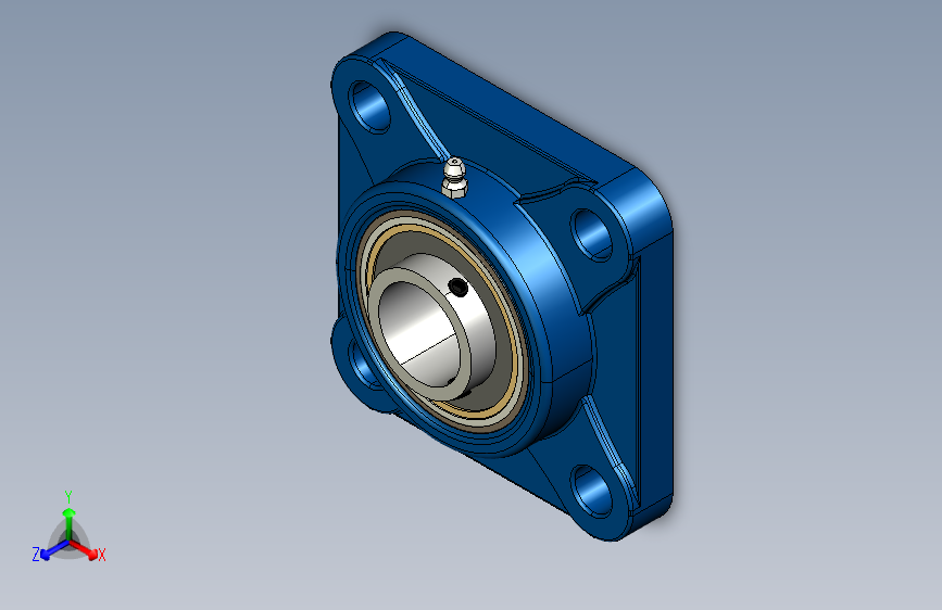 UCF306轴承座_STEP_模型图纸下载 – 懒石网