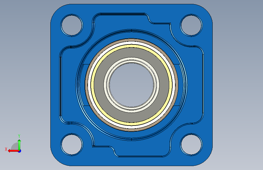 UCF306轴承座_STEP_模型图纸下载 – 懒石网