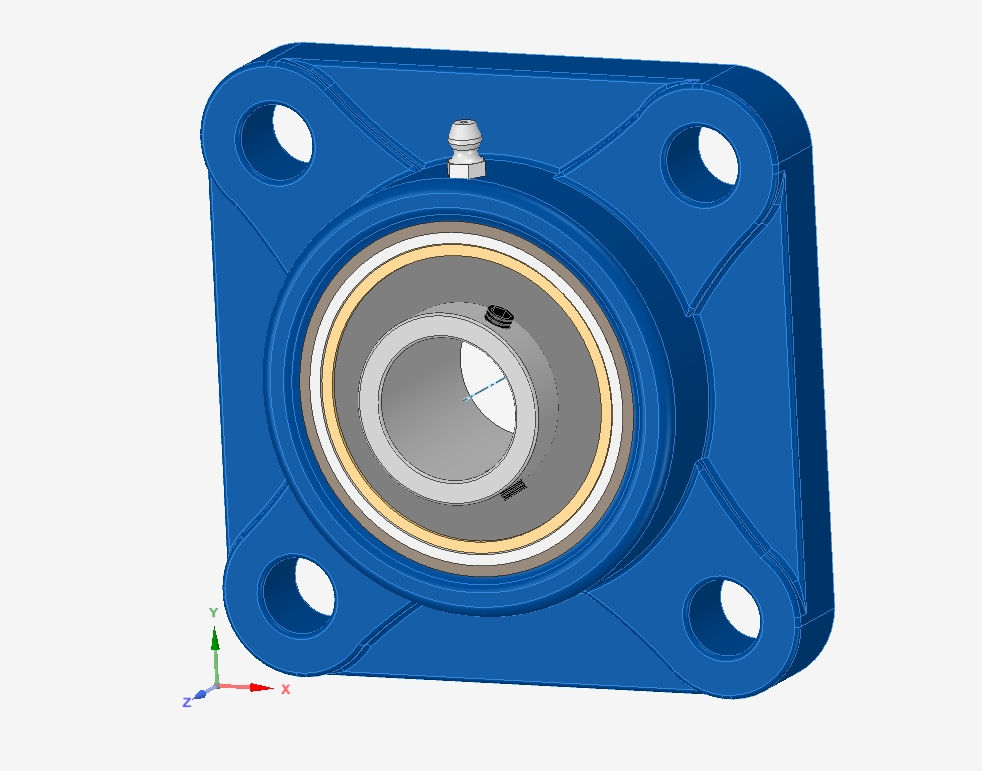 UCF306轴承座_STEP_模型图纸下载 – 懒石网