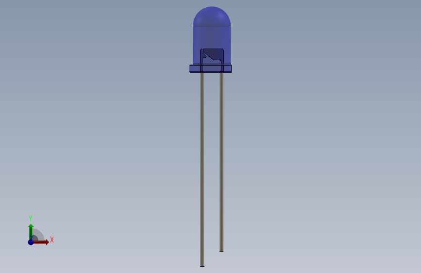 LED 蓝色_SOLIDWORKS 2021_模型图纸下载 – 懒石网