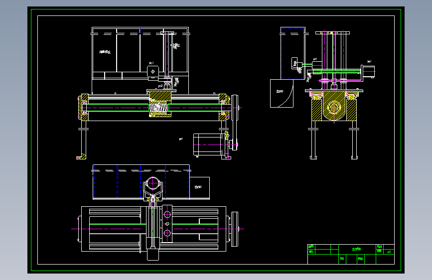 基于plc控制的自动售货机设计【6张CAD图纸】_AutoCAD 2007_模型图纸下载 – 懒石网
