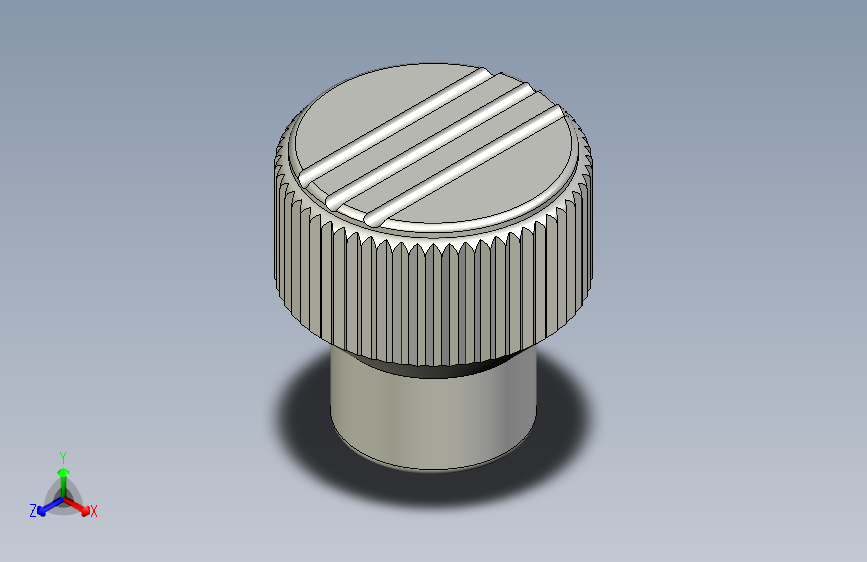 把手旋钮-06092-3A37_STEP_模型图纸下载 – 懒石网