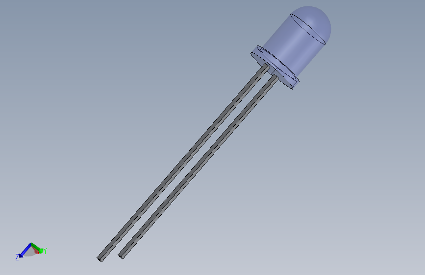 LED 5毫米_SOLIDWORKS 2015_模型图纸下载 – 懒石网