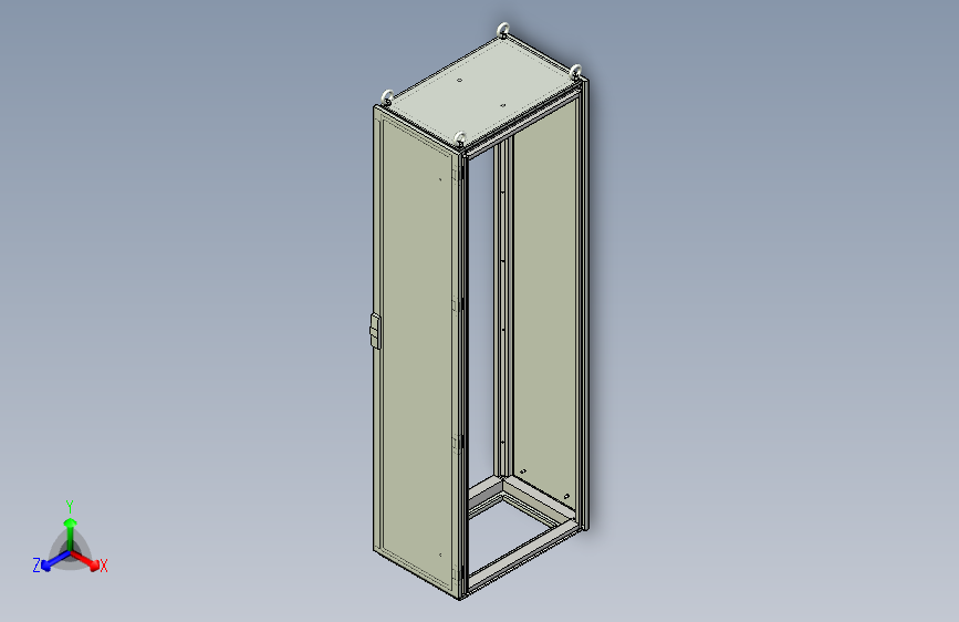 Rittal机柜系统-TS8 8486.510 (2)_STEP_模型图纸下载 – 懒石网