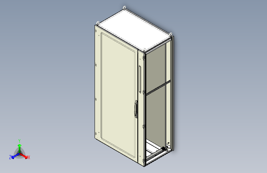 Rittal机柜系统-TS8 9951.146 (2)_STEP_模型图纸下载 – 懒石网