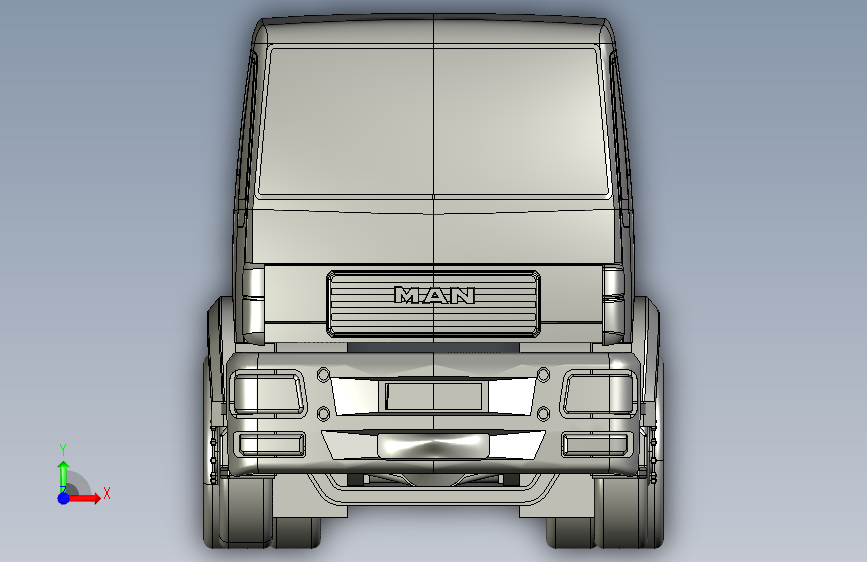 德国曼MANTGM 18. 290单排进口底盘_STEP_模型图纸下载 – 懒石网