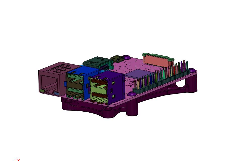 继电器树莓扩展展板8路控制RPi_STEP _模型图纸下载 – 懒石网