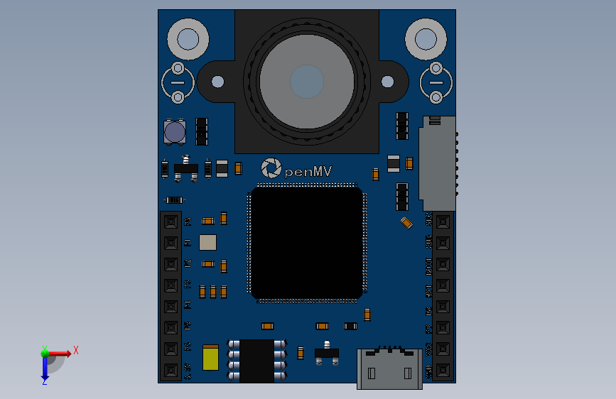 OpenMV摄像头_SOLIDWORKS 2015_模型图纸下载 – 懒石网
