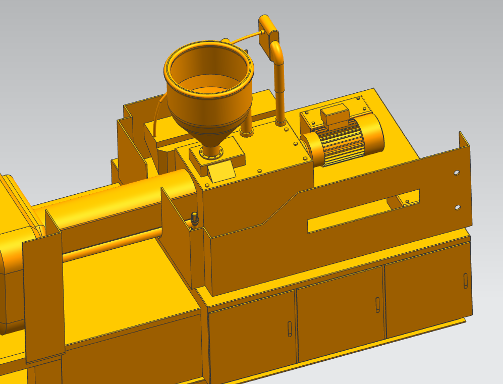 注塑机三维UG模型 三维UG8.0无参_SOLIDWORKS 2016_模型图纸下载 – 懒石网