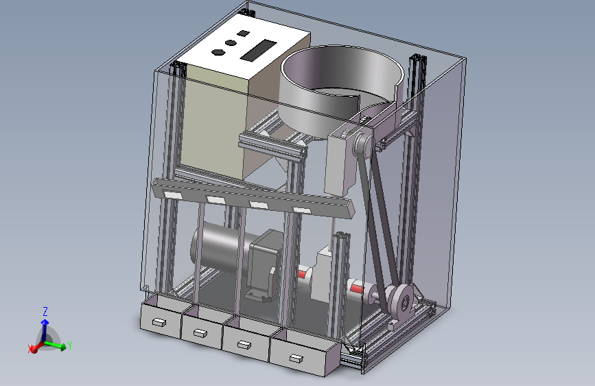 硬币分拣机 Solidworks 2016 模型图纸下载 懒石网