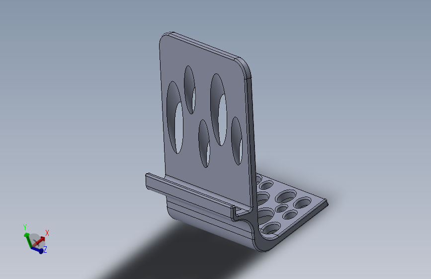手机支架_SOLIDWORKS_模型下载 – 懒石网