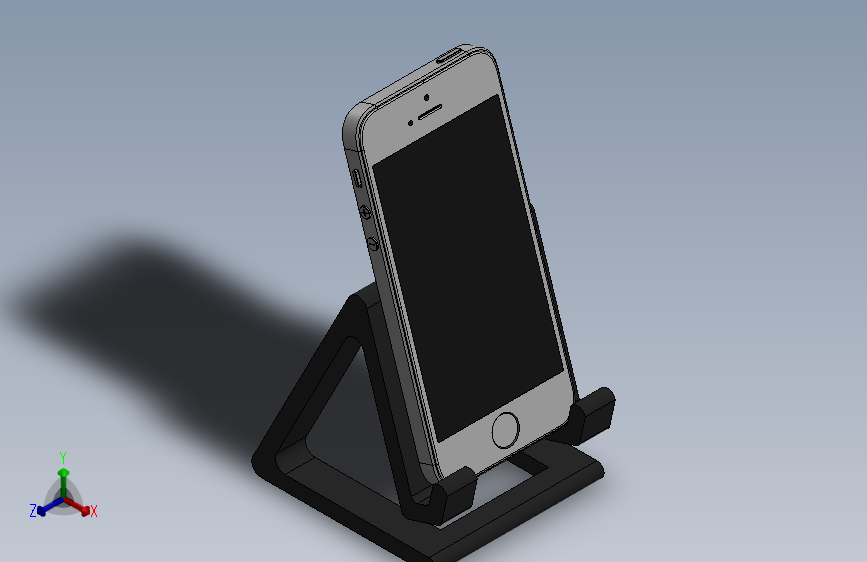 手机支架_SOLIDWORKS_模型下载 – 懒石网