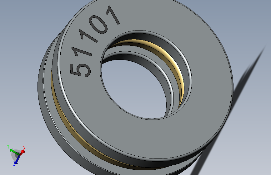 推力球轴承51101_SOLIDWORKS 2016_模型图纸下载 – 懒石网