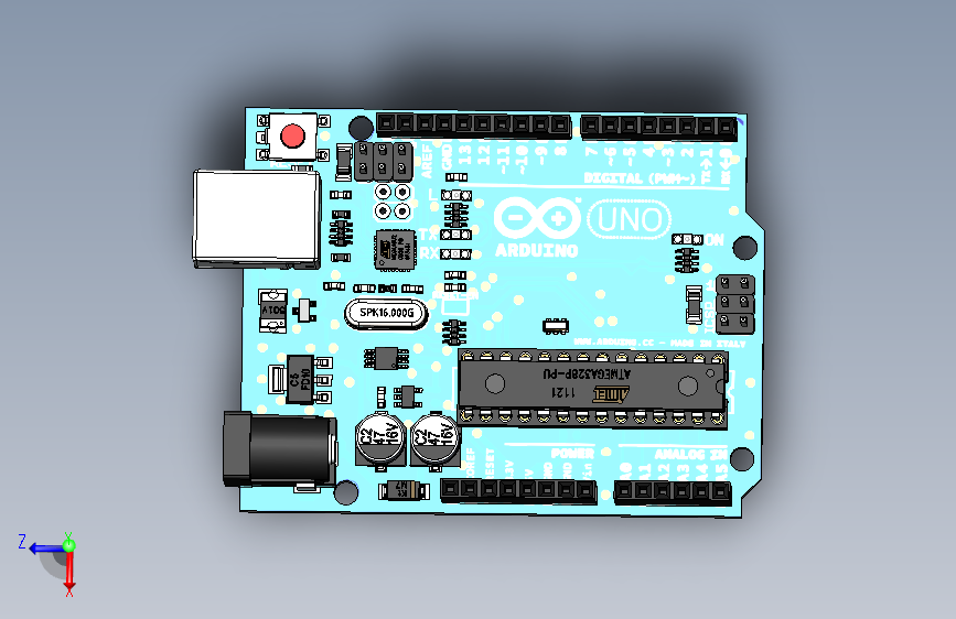 arduino uno_SOLIDWORKS 2019_模型图纸下载 – 懒石网