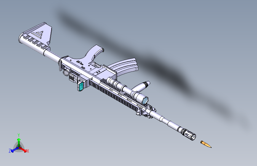 M416_SOLIDWORKS 2016_模型图纸免费下载 – 懒石网
