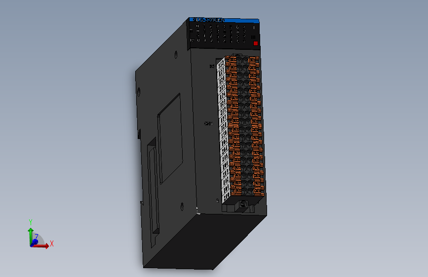 汇川中型PLC输入模块 GL10-3200END_SOLIDWORKS 2020_模型图纸下载 – 懒石网