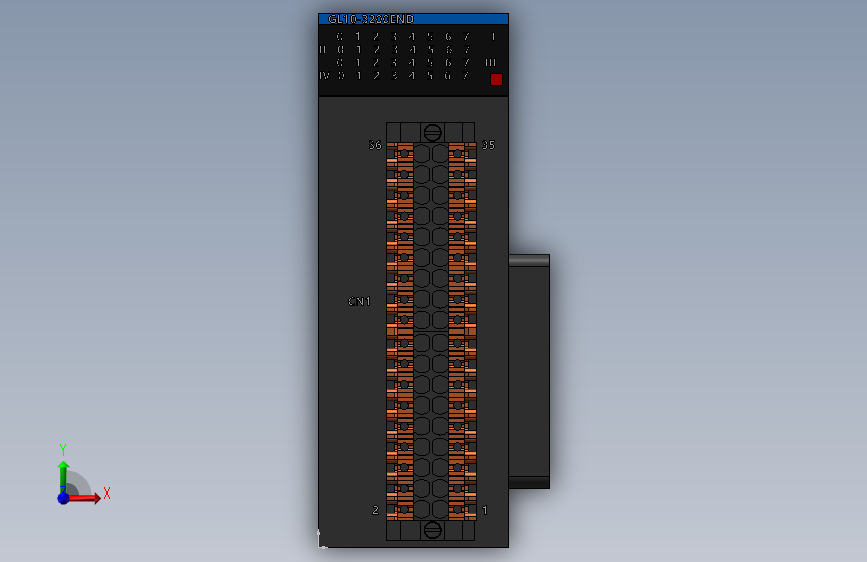 汇川中型PLC输入模块 GL10-3200END_SOLIDWORKS 2020_模型图纸下载 – 懒石网