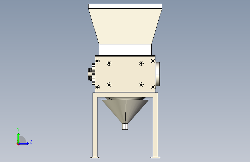 E0194-带电机破碎机三维Step_STEP _模型图纸下载 – 懒石网