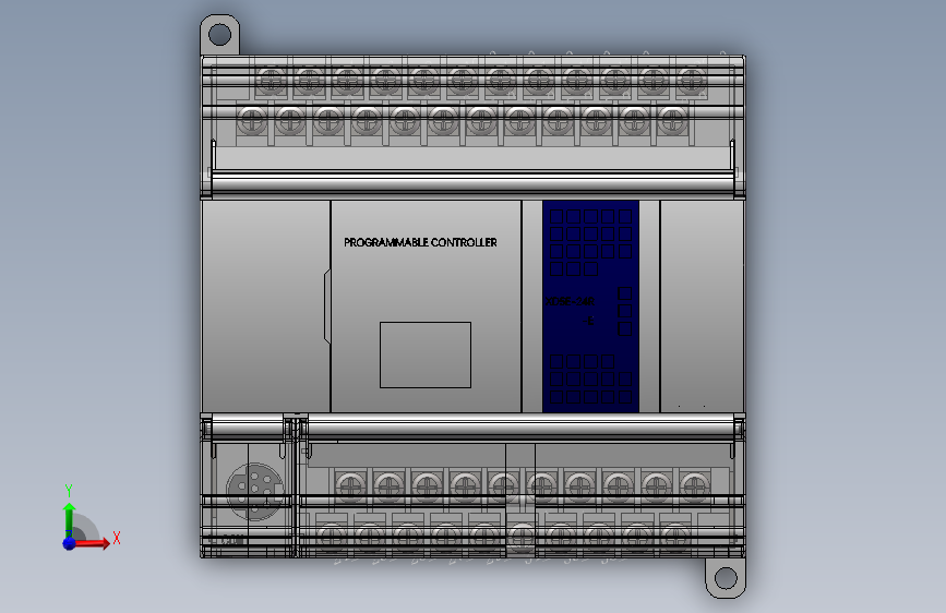 信捷PLC XD5E-24R-E_SOLIDWORKS 2020_模型图纸下载 – 懒石网
