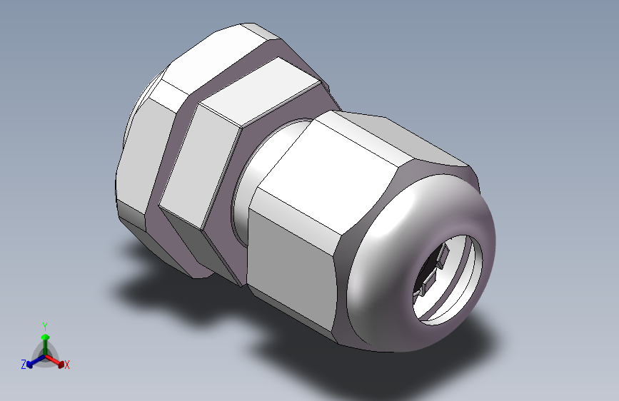PG9 防水接头-实测尺寸-结构模型_SOLIDWORKS 2012_模型图纸下载 – 懒石网