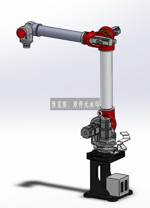 六轴焊接工业机器人三维模型 Solidworks 2016 模型图纸下载 懒石网