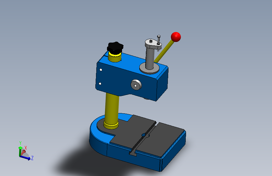 J03-0.5A手动压力机_UG _模型图纸下载 – 懒石网