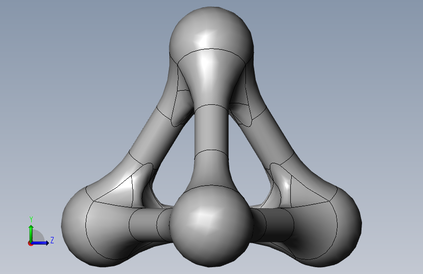 四面体骨架 Solidworks 2019 模型图纸下载 懒石网