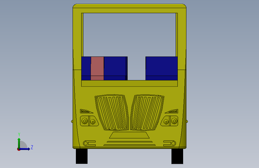公交车_SOLIDWORKS 2021_模型图纸下载 – 懒石网