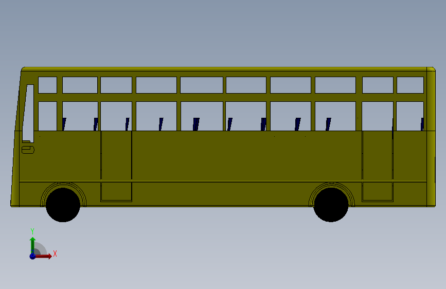 公交车_SOLIDWORKS 2021_模型图纸下载 – 懒石网