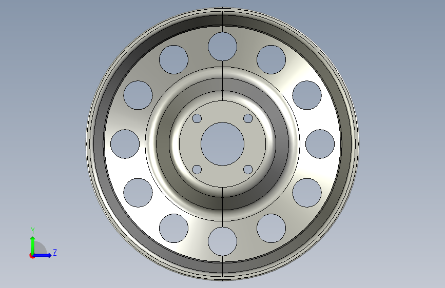 轮子 15x6 4x100_STEP_模型图纸下载 – 懒石网