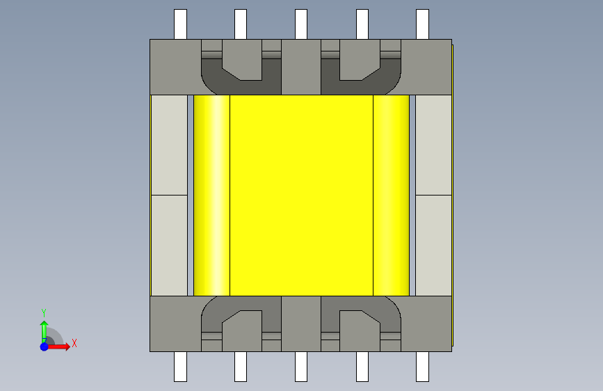 EFD25 5+5贴片变压器_STEP_模型图纸下载 – 懒石网
