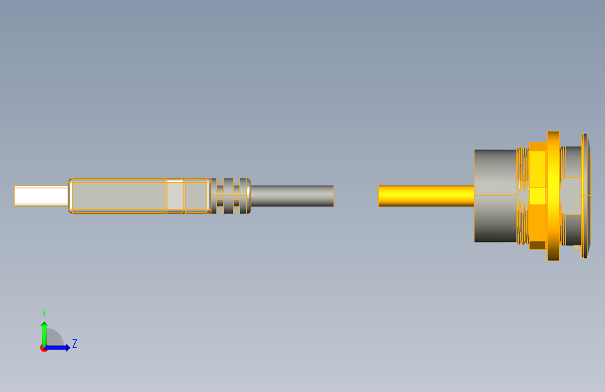 USB 电缆_Parasolid_模型图纸下载 – 懒石网