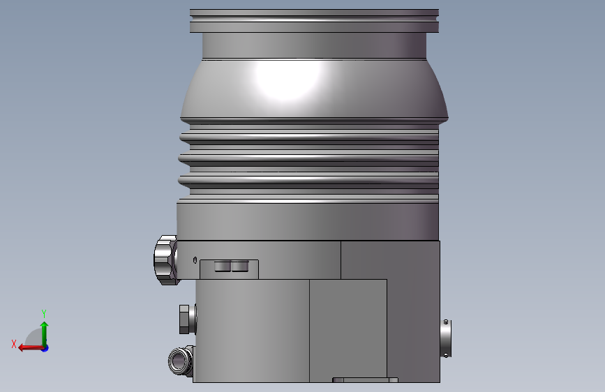 HiPace 300复合涡轮分子泵(普发真空)1149719_SOLIDWORKS 2016_模型图纸下载 – 懒石网