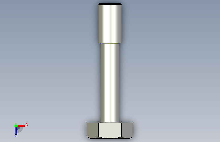 国标外六角头螺杆-Screw,GB838-88_UG_模型图纸下载 – 懒石网