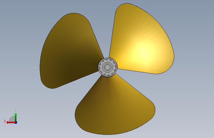螺旋桨 Solidworks 2016 模型图纸下载 懒石网