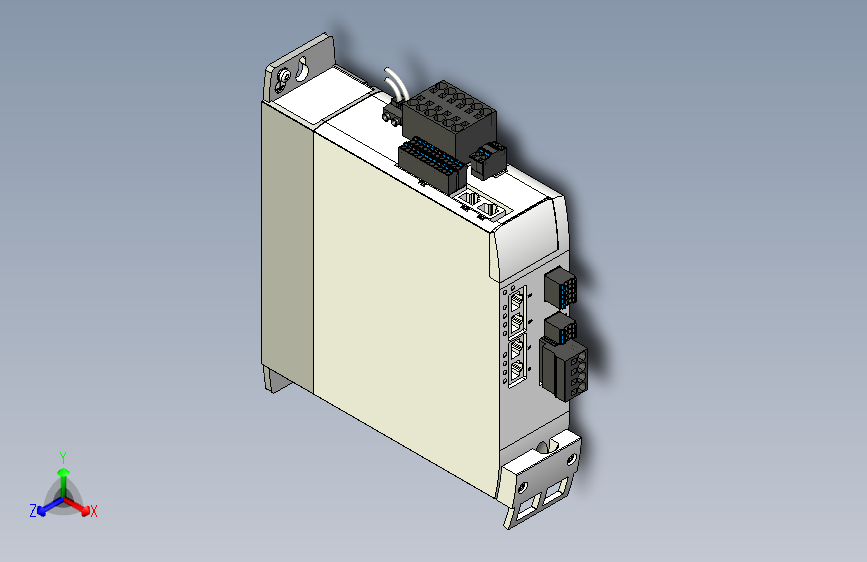 伺服驱动-8143165 CMMT-AS-C2-11A-P3-MP-S1_STEP_模型图纸下载 – 懒石网