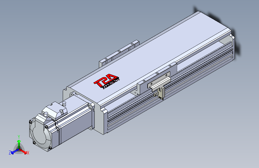 滚珠丝杆线性模组-TPA-HNR-110D-1610C-L100-M-C-P40-N3_STEP_模型图纸下载 – 懒石网
